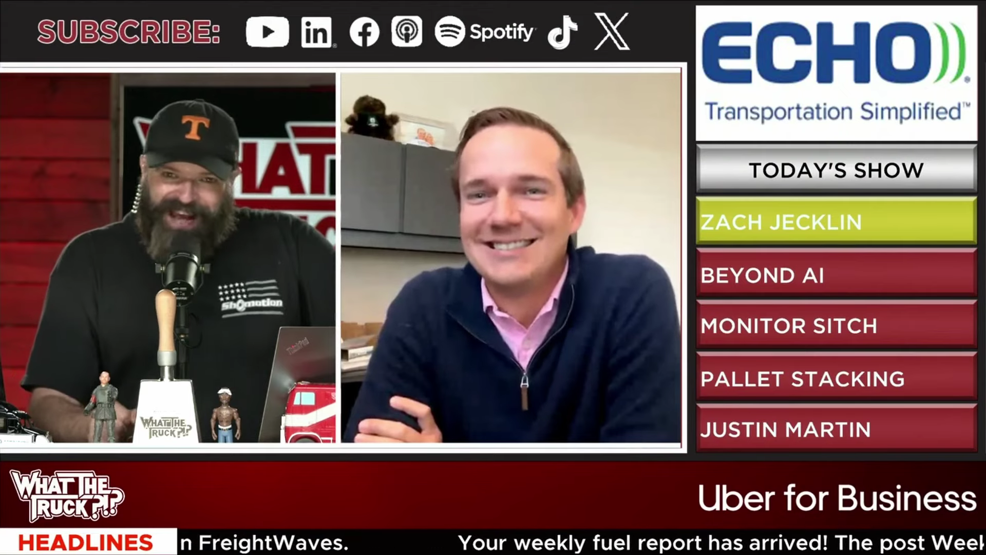 Echo CIO Zach Jecklin Featured on FreightWaves’ What the Truck?!? Podcast
